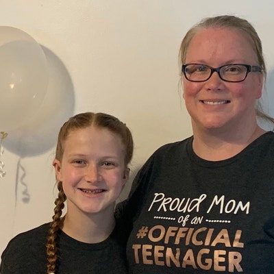 Proud Mom of Official Teenager Rose Gold Shirt, Official Teenager Shirt ...