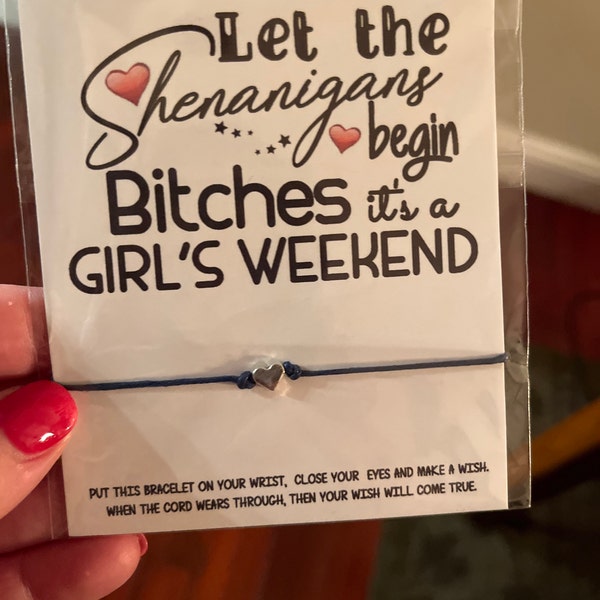 Shenanigans Girls Getaway Gift; Girls Trip; Custom Girls Weekend; Wish ...