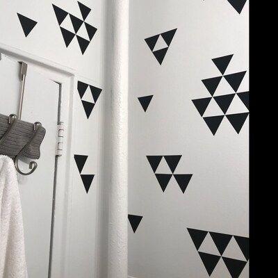 120 Mini Triangle Wall Decals, Triangle Wall Stickers, Vinyl Wall ...