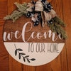 Welcome Door Sign With Magnetic Bows / Door Sign / Interchangeable Bows ...