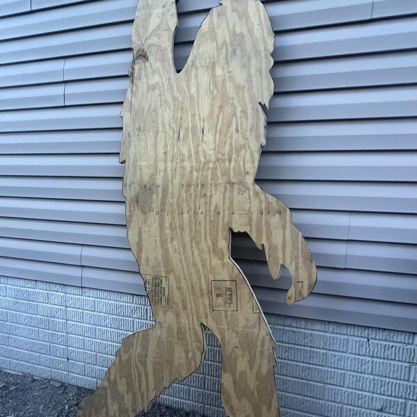 7ft 8ft 10ft Life Size Bigfoot Pattern Scroll Saw, Sasquatch Silhouette ...