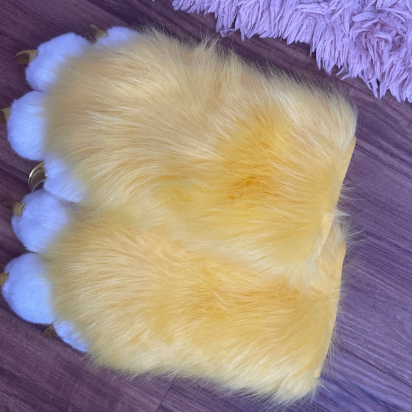 Fursuit Feet Paws, Toony Foot Paw, Kemono Foot Paw, Light Pink Cat Paws ...