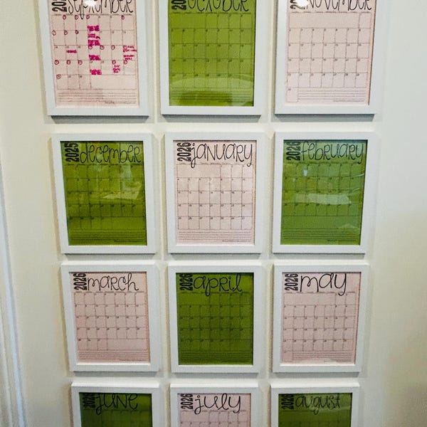 2025 Landscape Lined & Unlined Monthly Calendars | 8.5x11 | LANDSCAPE ...