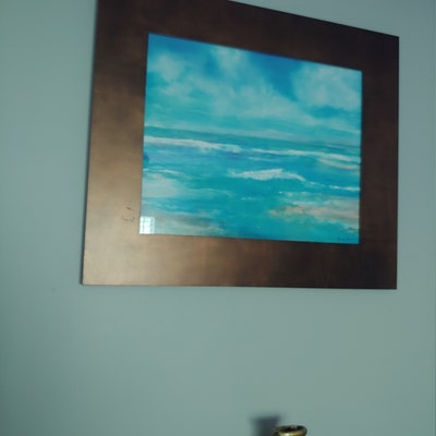 Ocean Breeze Watercolor Coastal Art Sailboat optional in Blues, Teals ...