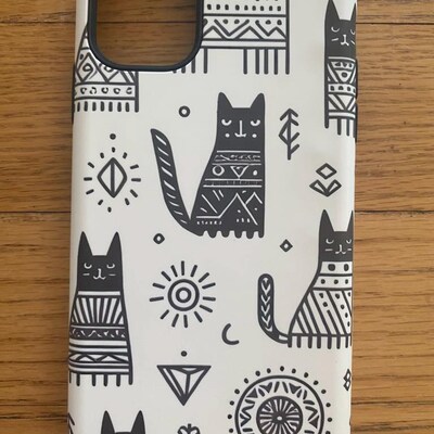 Enchanted Black Cat Silhouette in Boat Phone Case Iphone, Samsung ...