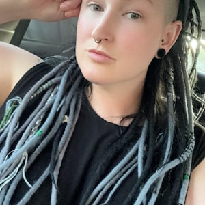 Wool Dreads Ombre Brown on Blond Dreadlocks Threads, Ribbons Boho ...