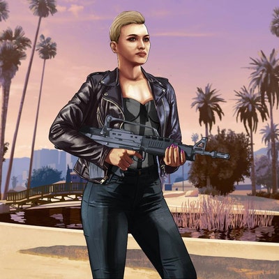 Personalized GTA Portrait Customized GTA Drawing Handmade - Etsy