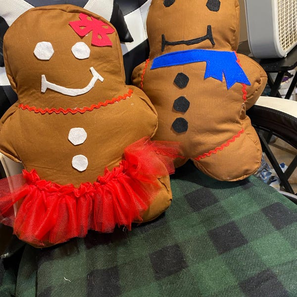 Gingerbread Plush Sewing Pattern, Holiday Plush Doll (PDF Pattern ...