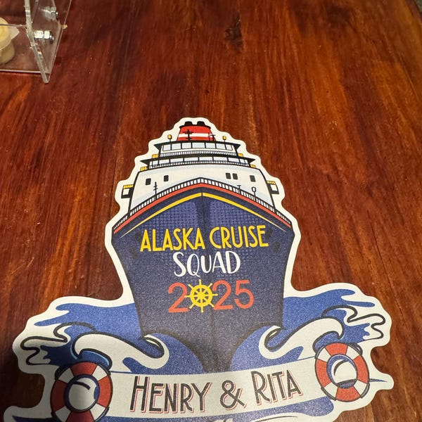 Personalized Birthday Cruise Magnet, Birthday Cake Ship Inspired Cruise ...