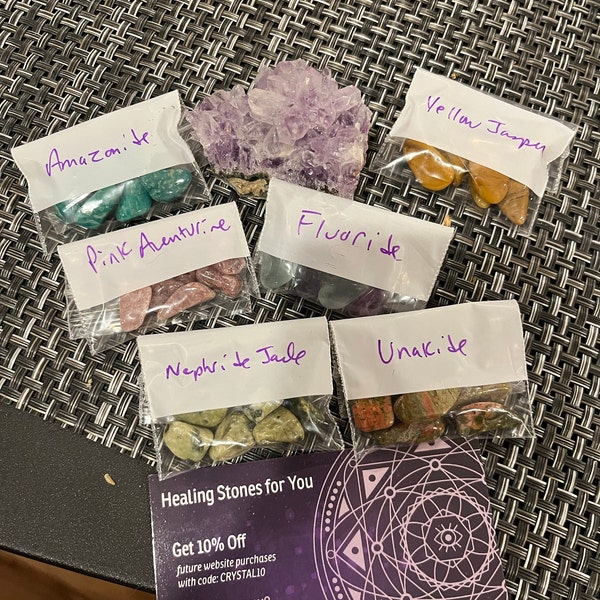 Crystal Sets for Mini Grids | Mini Crystal Grid Kits | Sets of 6 Mini ...