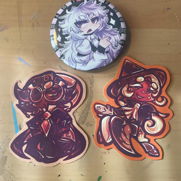 BSD Bungou Stray Dogs Pins - Sigma & Bram Stoker | Decay of the Angel ...