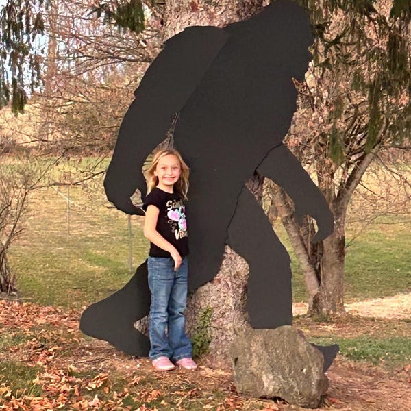 Giant 7 Ft All-weather Bigfoot Yard Display Durable PVC Outdoor Garden ...