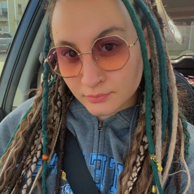 Synthetic Dreads, Miami Girl Set , Natural Ash Blonde and Light Blue ...