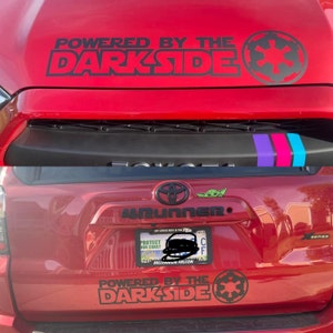 Powered by Dark Side Star Wars Decal Window Sticker Darkside - Etsy