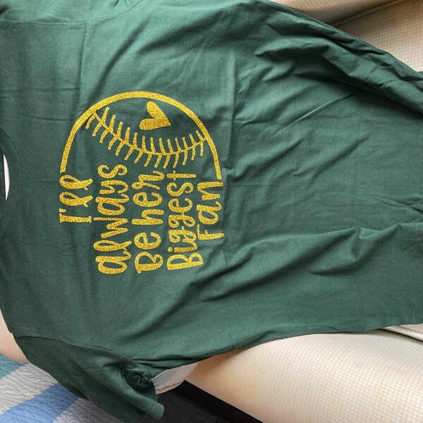 Glitter Softball Shirt | Biggest Fan Shirt | Softball Shirts | Custom ...