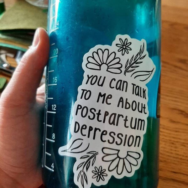 Postpartum Depression Sticker New Mom Mother Doula Natural Birth ...