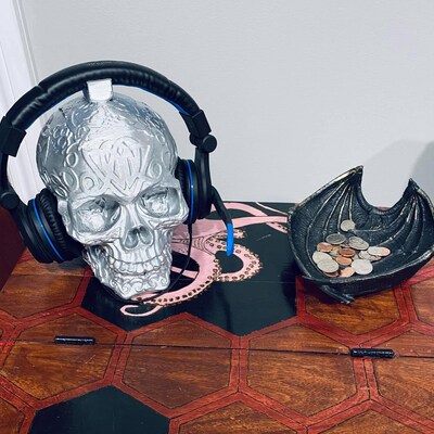 Celtic Skull Headphone Stand Headset Hanger Rack, Druid Mythology ...