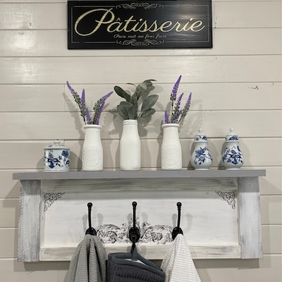 Powder Room Sign, Victorian Black and White Bathroom Decor,powder Room ...