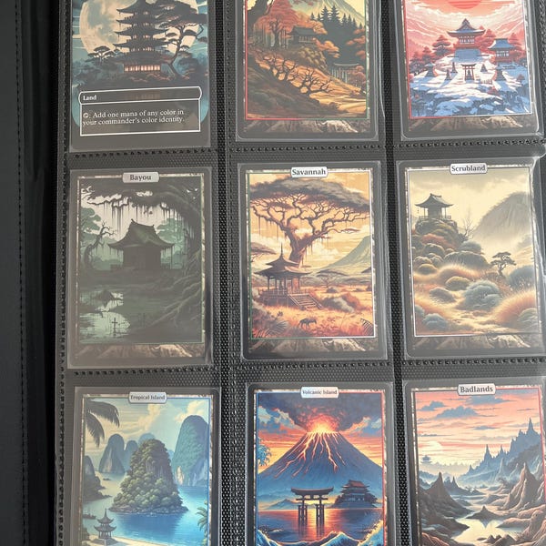 10 Dual Lands (custom Full Art Lands for Magic the Gathering) - Etsy