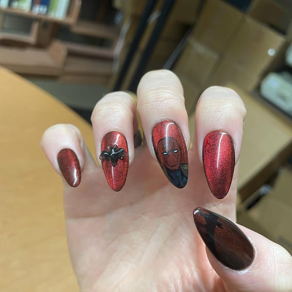 Conjunto de unhas personalizadas Jinx e Vi, Arcane - Etsy Portugal