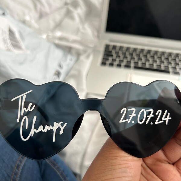 DIY STICKERS for Wedding SUNGLASSES| |wedding Personalised Sunglasses ...