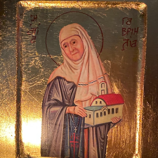 Synaxis of the Bodiless Powers Handmade Icon Golden Leaves Plated - Etsy