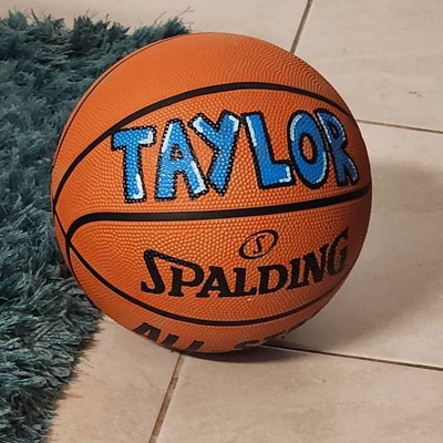 Personalized Standard Size Basketball Custom Hand Painted Basketball ...