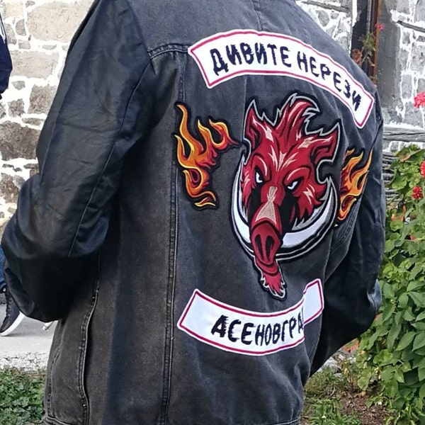 Set of 2 Flame Patch, Fire Patch for Jackets, Flame Sew on Patch, Urban ...