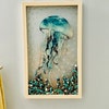 Jellyfish Glass Window, Art, Ocean, Beach, Chunky Glass, Outer Banks ...
