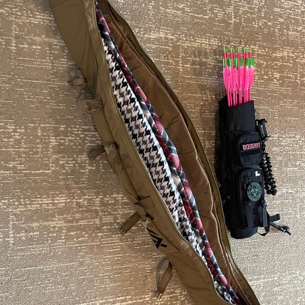 66" Black Fleece Sock/sleeve/case Recurve or Longbow Traditional ...