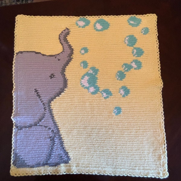 SC Single Crochet Baby Elephant Graphgan Pattern / Single Crochet ...