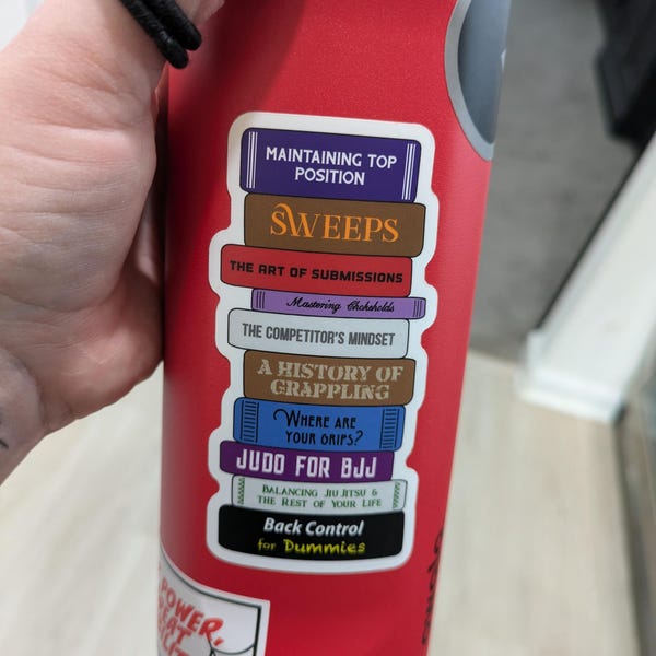 Mastering Chokeholds Jiu-jitsu Sticker - Vintage Illustration BJJ Die ...