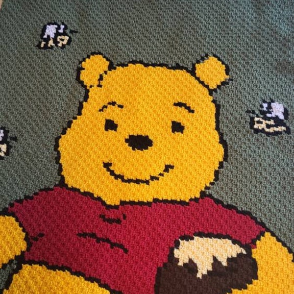 Winnie the Pooh Graph + Written Instructions * C2C * Row by Row ...