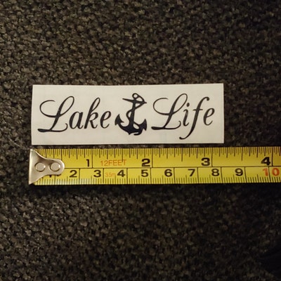 Lake Life Decal Lake Decal Pontoon Decal Lake Car Vinyl Decal Outdoors ...