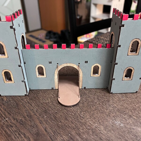 Miniature Wooden "toy" Castle for 1:6, 1;12 and 1;24 Scale Dolls - Etsy