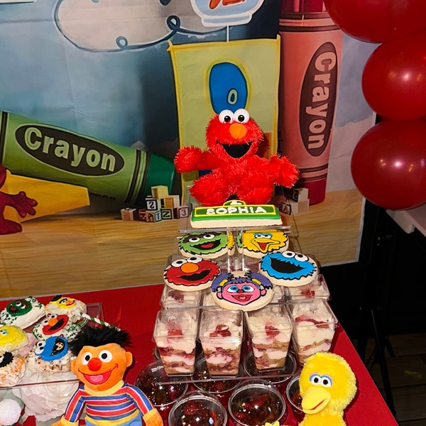 1 Dozen Sesame Street Sugar Cookies - Etsy