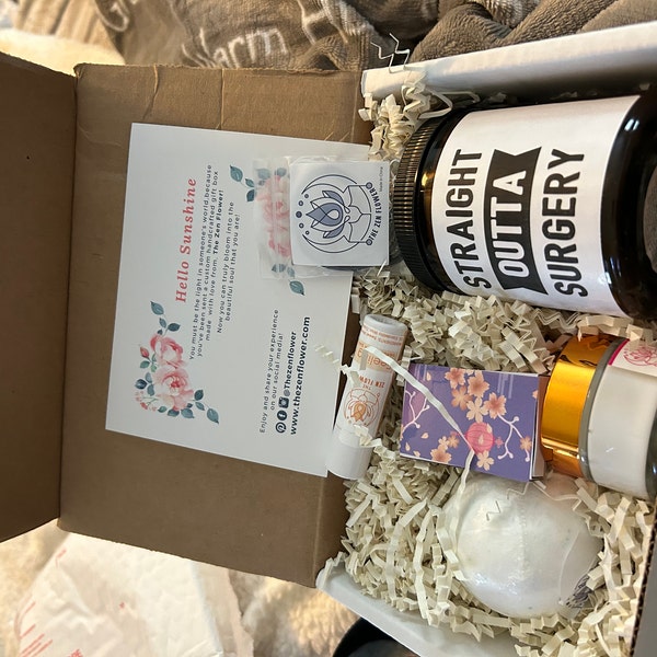 Get Well Soon Gift Box, Post-surgery Care Package, Healing Surgery Gift ...