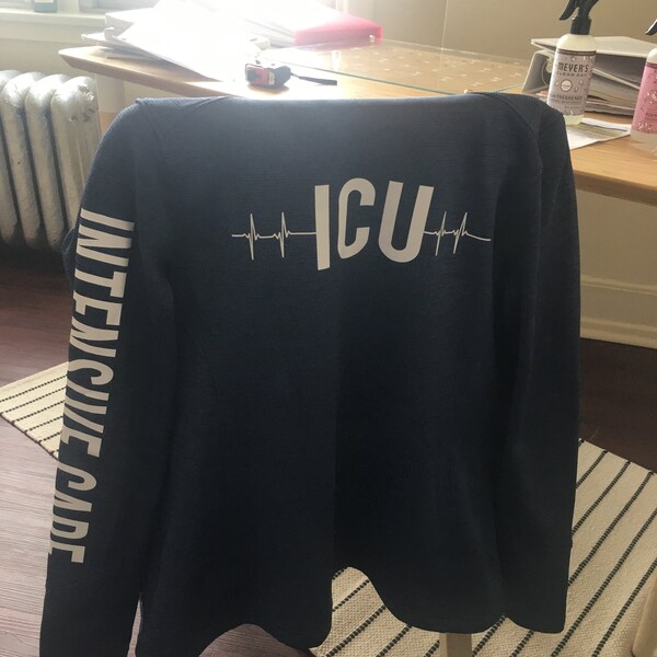 ICU Intensive Care Unit Jacket Nurse Jacket Embroidered Jacket ...