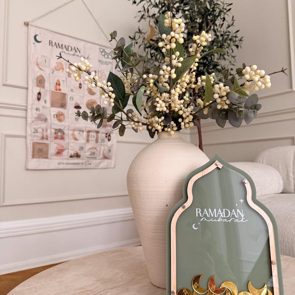 Dome Ramadan Dropbox Countdown Till Eid Jar Freestanding - Moons - Etsy