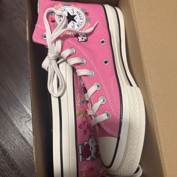 Ghost Garden Embroidered Converse, Custom Converse High Tops, Ghost ...