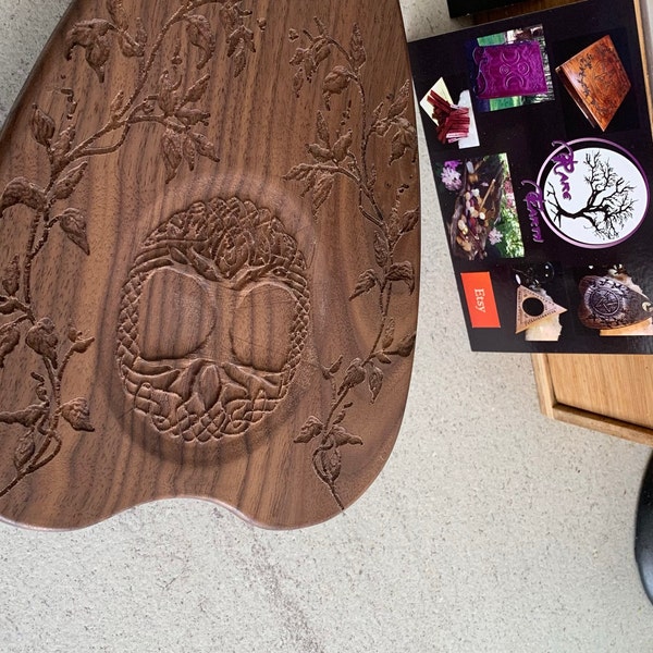 Large Automatic Writing Planchette (solid Wood) - Brass Wheels - Etsy