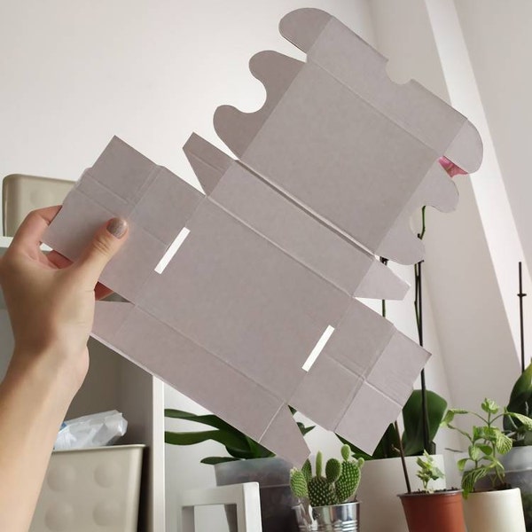 8 Pcs Kraft Carton Bottle Carrier, Holder, Box With Handle, Gift ...