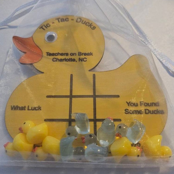 Personalized Tic Tac Toe Duck Cruise Souvenir: Engraved Wood Game - Etsy