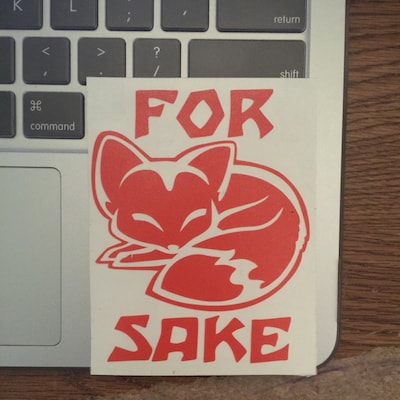 For Fox Sake Decal - Etsy