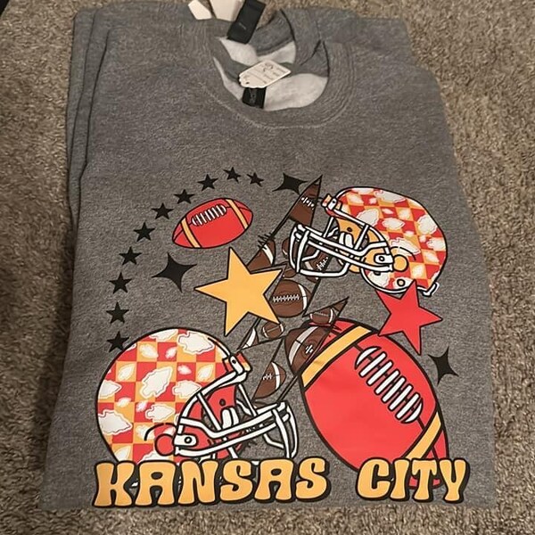 KC Football Faux Hat Patch PNG Instant Download DTF Digital Design ...