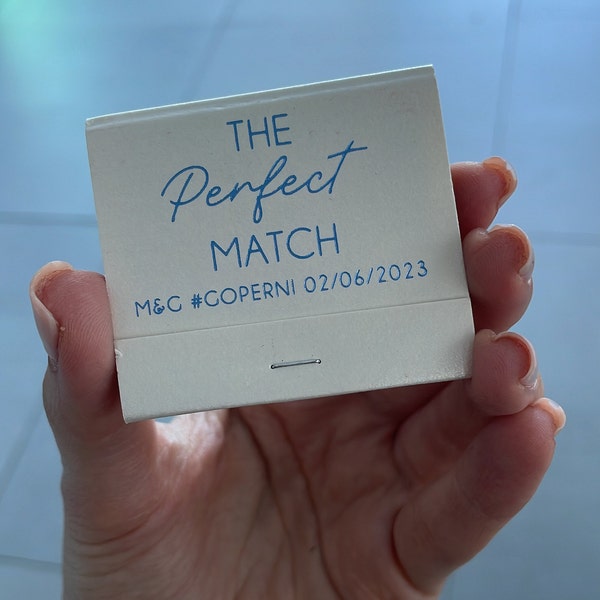 The Perfect Match Matchbooks - Wedding Matchbook, Wedding Decor ...