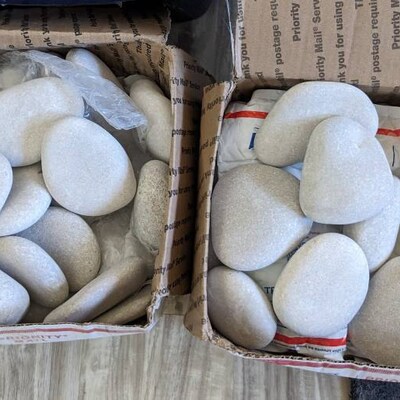Sugar Stones Natural Ocean Tumbled Light Stones for Kindness Rock ...
