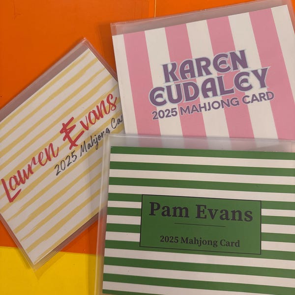 Mahjong Card Sticker - CUSTOM DESIGN - Etsy