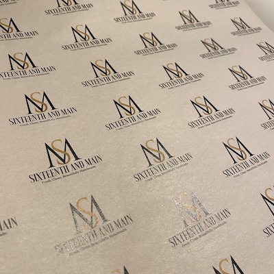 Logo Tissue Paper, Branded Tissue Paper, Full Color Tissue Paper ...