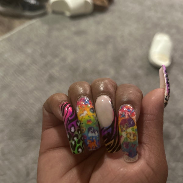 Red Karol G BICHOTA Nail Art Decals for Natural Acrylic Gelx or Press ...